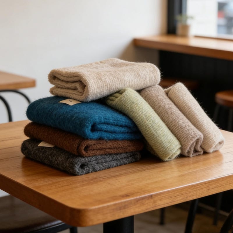 Wool Fluffy Scarf - Etsy