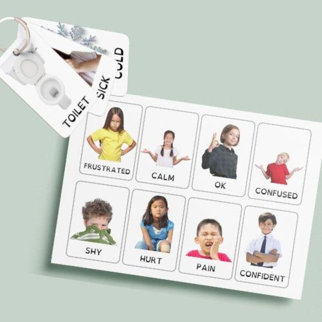 112 Printable Picture Exchange Communication Cards PECS Speech Therapy ...
