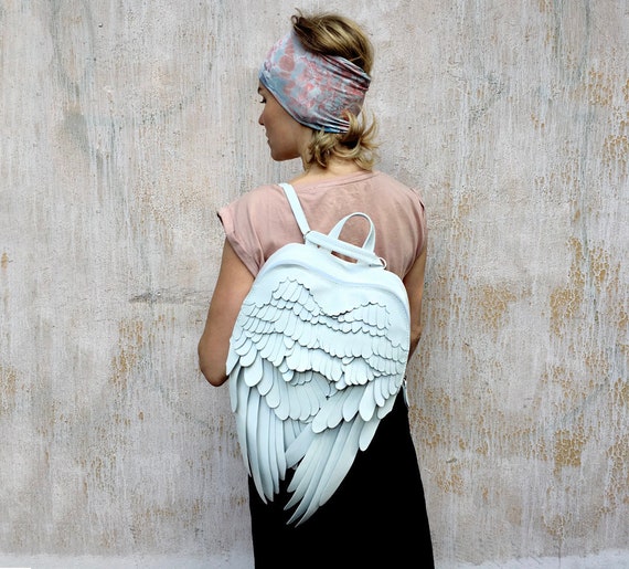 White Angel Wings Backpack White Wing Backpack White Wings - Etsy UK