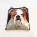 English Bulldog Purse Leather Bag Pet Portrait Bag Colorful - Etsy