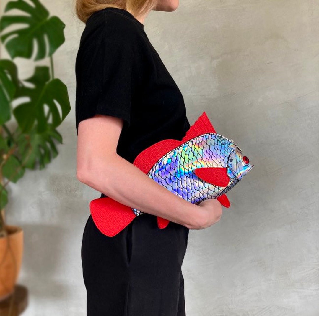 Sea Bass Bag Fish Bag Fish Purse Fish Clutch - Etsy
