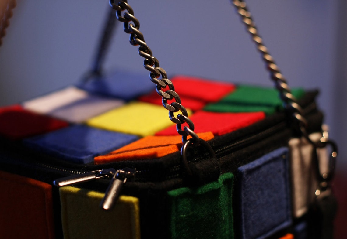 Rubiks Cube Purse Cube Felt Bag - Etsy Israel