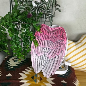 Angel Wings Backpack Feather Backpack Wing Backpack Purple - Etsy