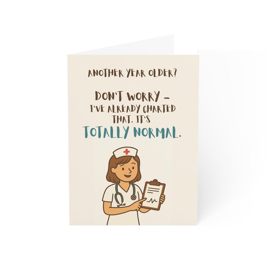 Funny Nurse/doctor Birthday Card Greeting Card | Joke Medical Birthday ...