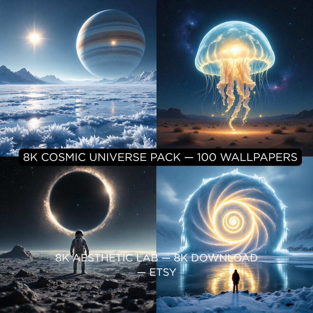 8K Cosmic Universe Wallpaper Pack – 100 Ultra HD Sci-fi Backgrounds ...