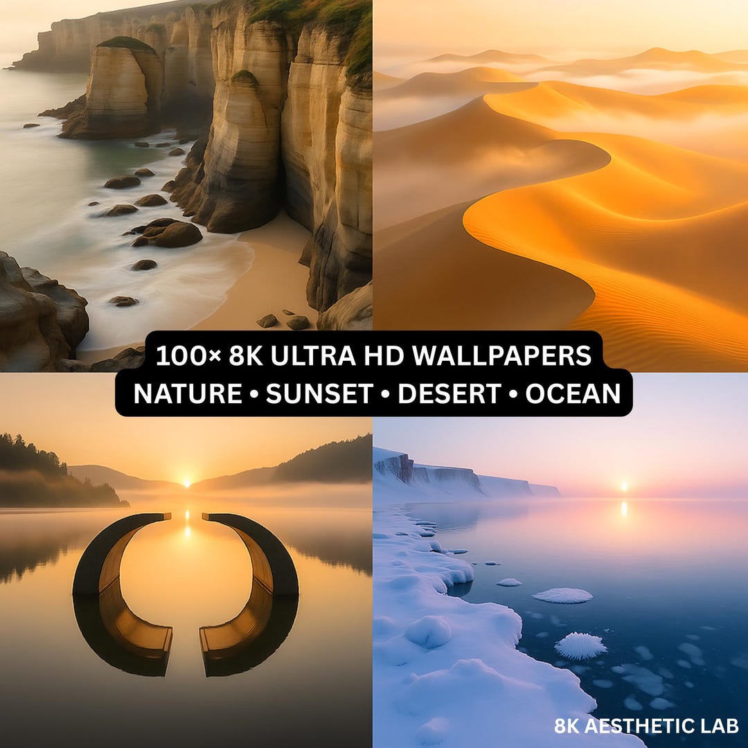 8K Nature Wallpapers | 100 Cinematic Desktop Backgrounds (digital ...