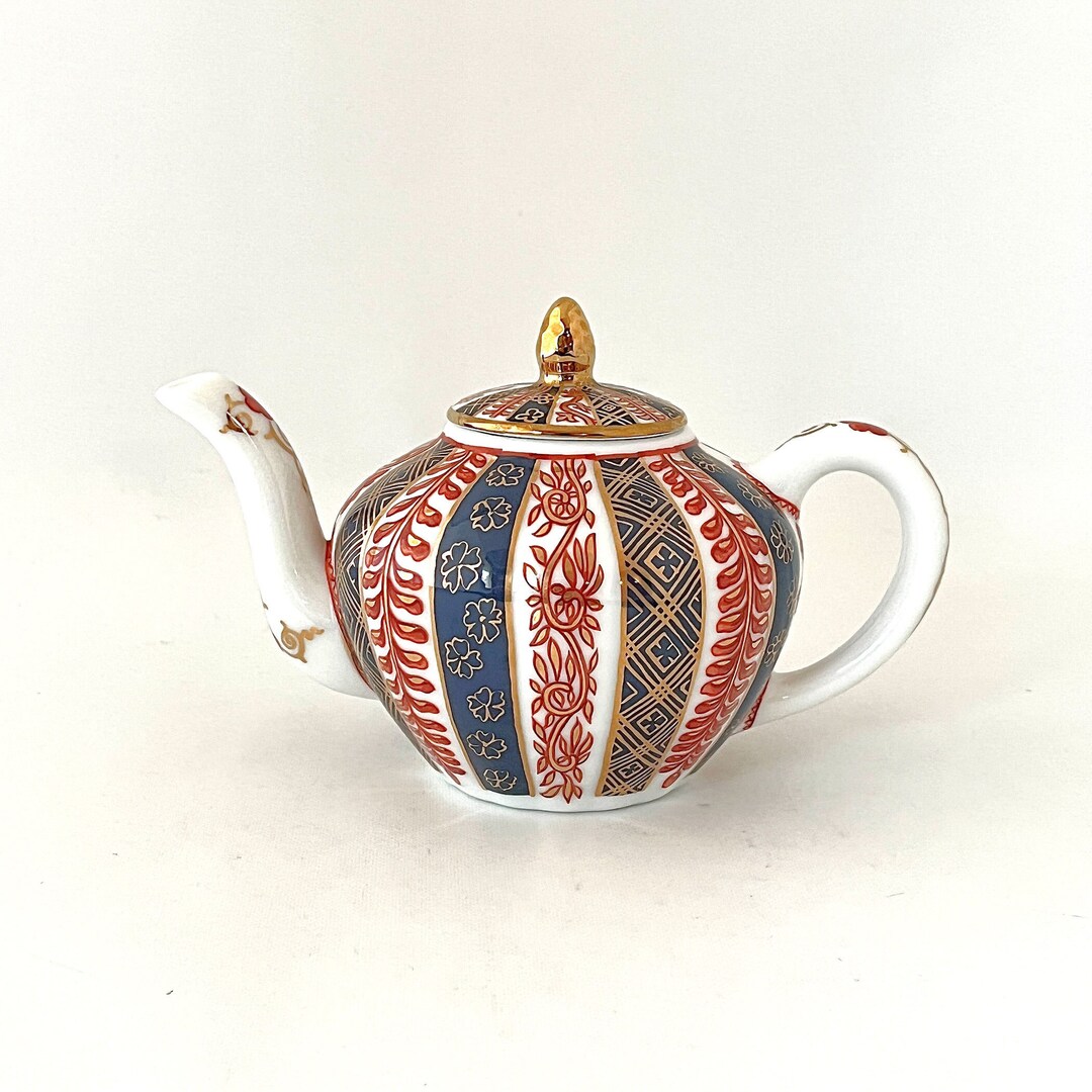 Vintage 1985 Franklin Mint Meissen Miniature Mini Teapot Reproduction ...