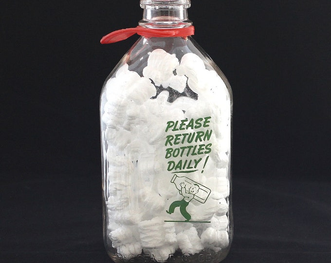 Yoder Dairy Half Gallon Milk Bottle Virginia Beach - Green Graphics - Etsy