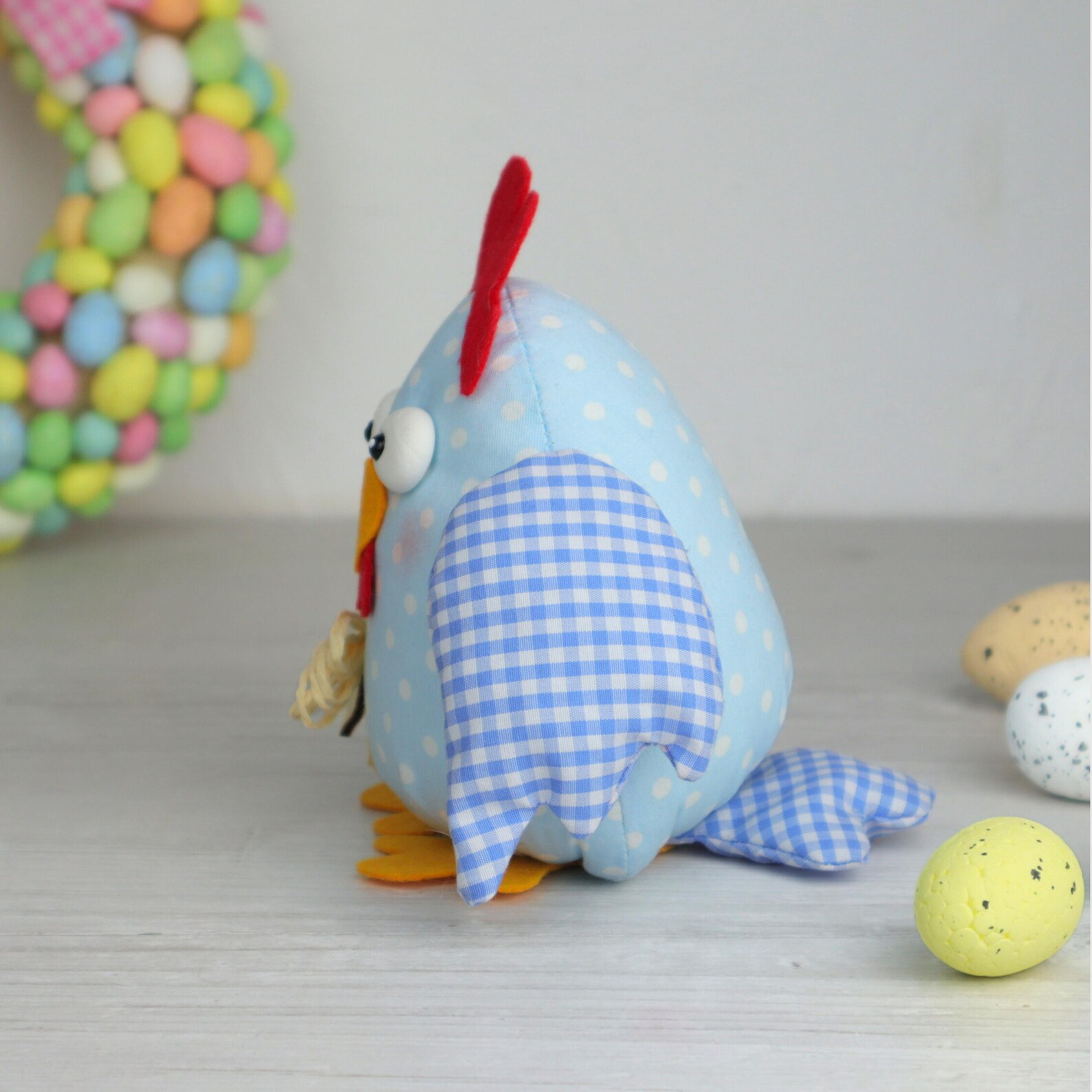 Easter Chicken Sewing Pattern PDF Stuffed Fabric Hen Bird Toy Digital ...