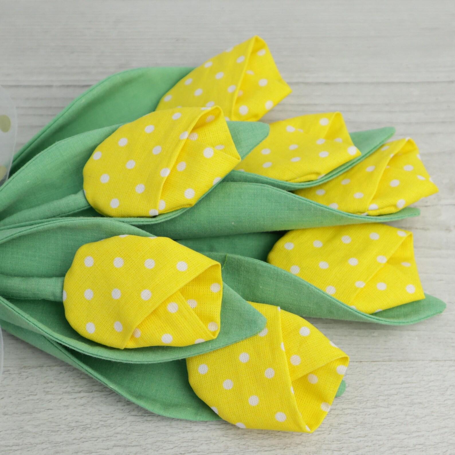 Tulip Sewing Pattern PDF, DIY Fabric Flowers Tutorial, Stuffed Textile ...
