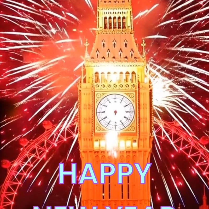 Live Happy New Year Card - Etsy UK