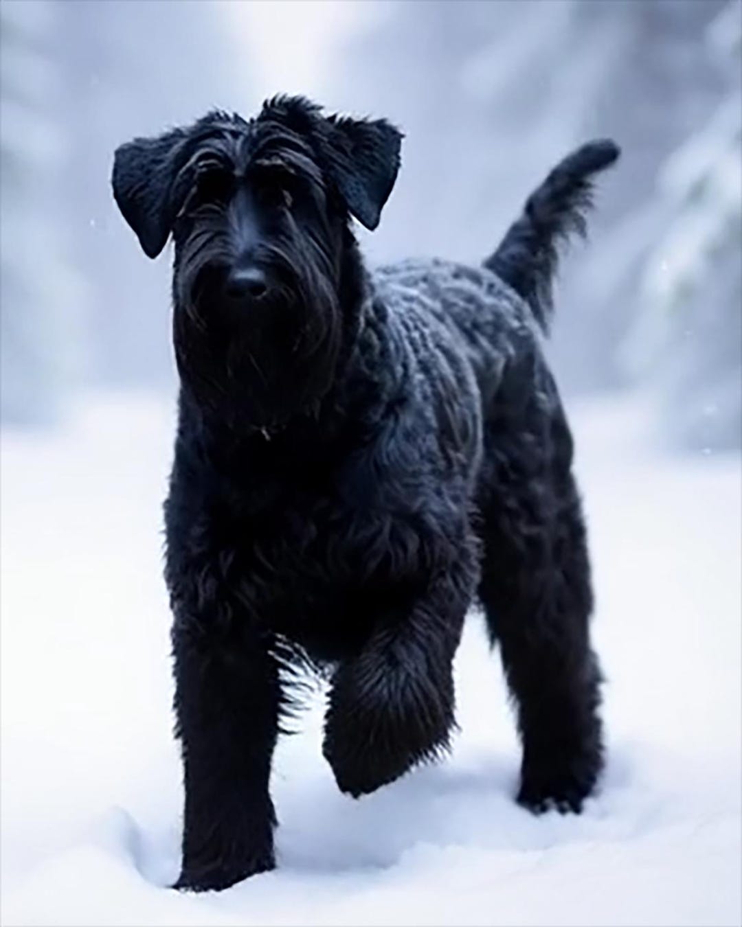 Animated SCHNAUZER Fun Musical Christmas E Card. MP4. Musical. (digital ...