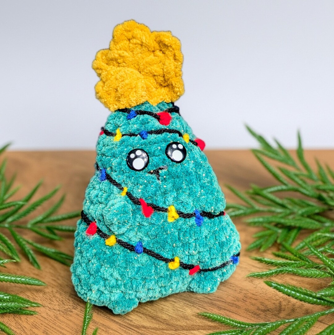 Tree Baby Plush – Cute Handmade Crochet Plush Creature, Fantasy Desk ...