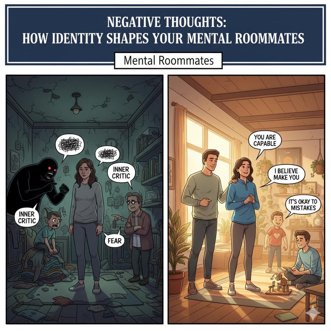 Negative Thoughts: How Identity Shapes Your Mental Roommates (spiritual ...
