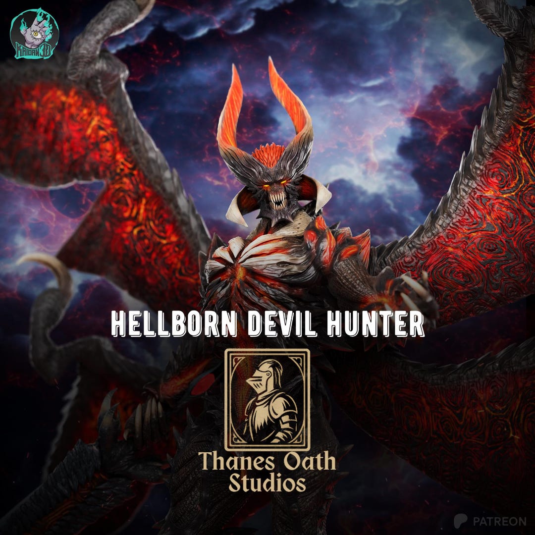 Hellborn Devil Hunter - Demon King Devil Warrior Dante SDT Resin Figure ...