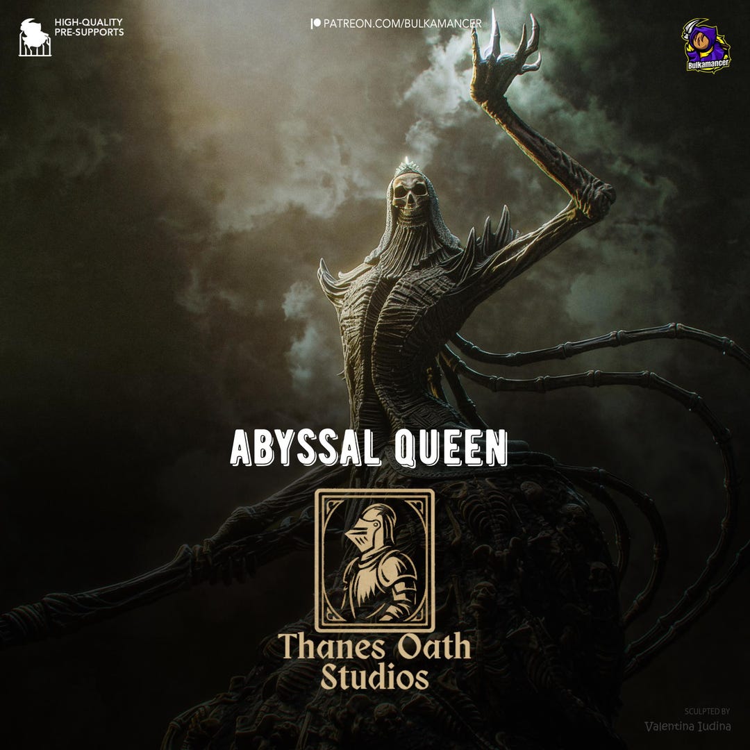 Abyssal Queen - Dark Fantasy Abyss Souls-like Nashandra Resin Figure ...