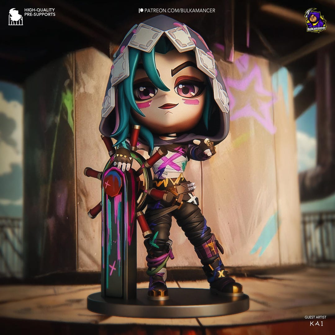Fractured Symbol Chibi, Maximum Detailed 16k 3D Resin Printed Model ...