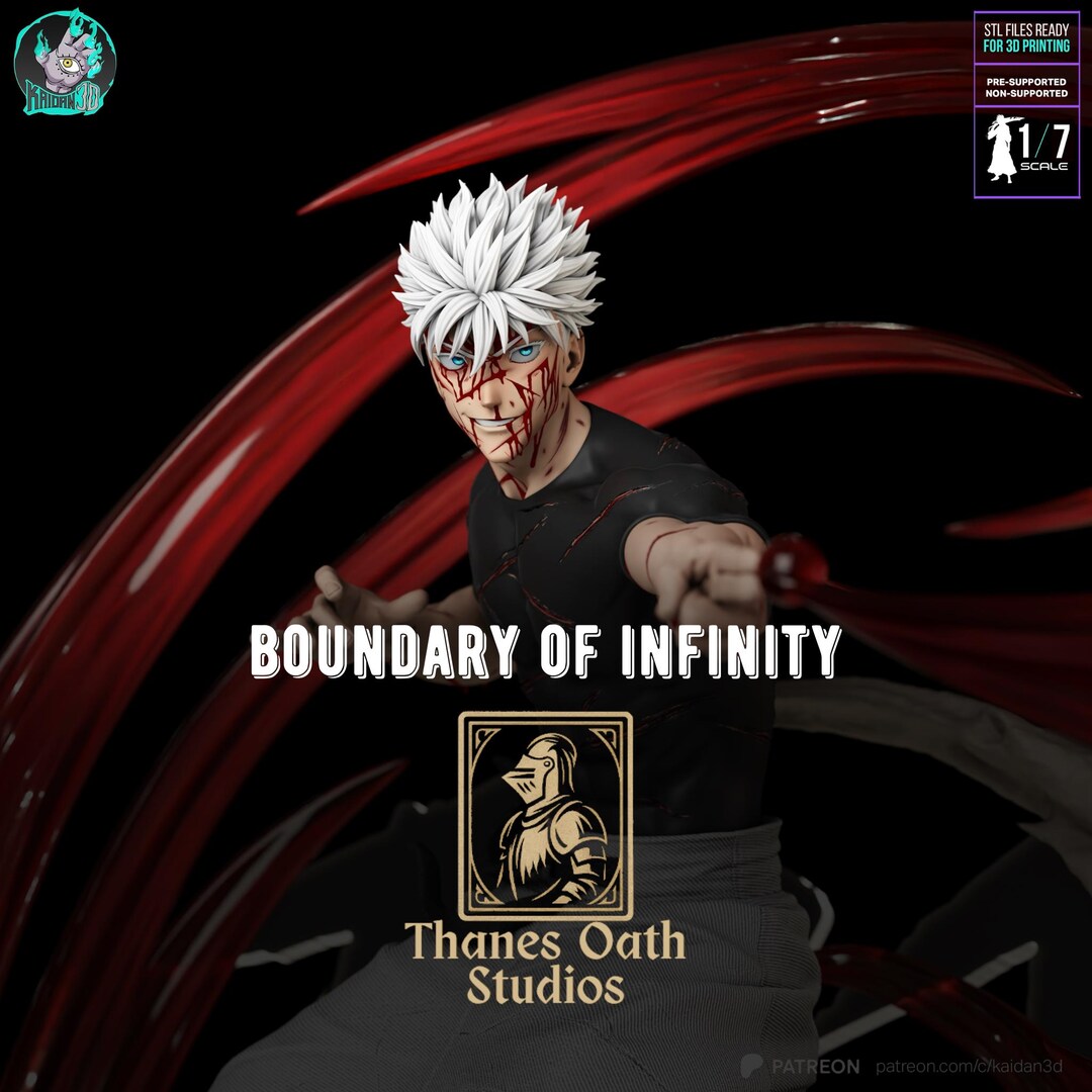 Boundary of Infinity - Cursed Energy Sorcerer Supernatural Anime Satoru ...