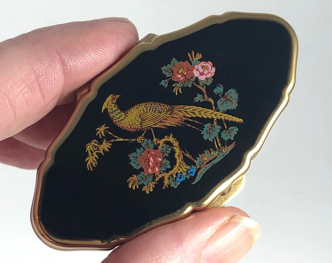 Vintage Pill Box Stratton Peacock Unique Vintage Gift Mothers Day Gift ...