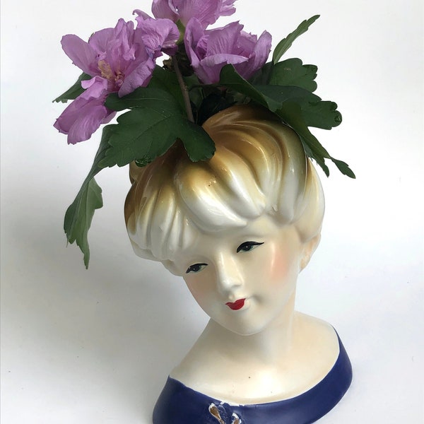 Rare Lady Head Vase - Etsy