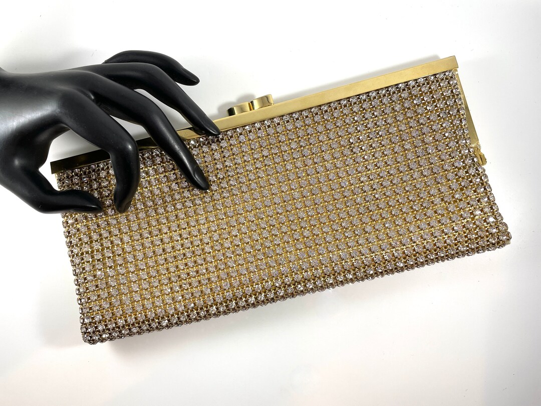 Vintage Purse Clutch Isabella Adams Rhinestones Shoulder Bag - Etsy