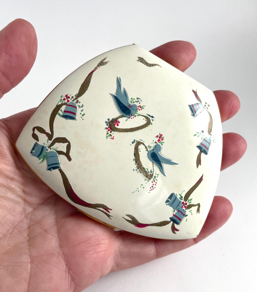 Vintage Compact Elgin American Wedding Blue Birds - Etsy