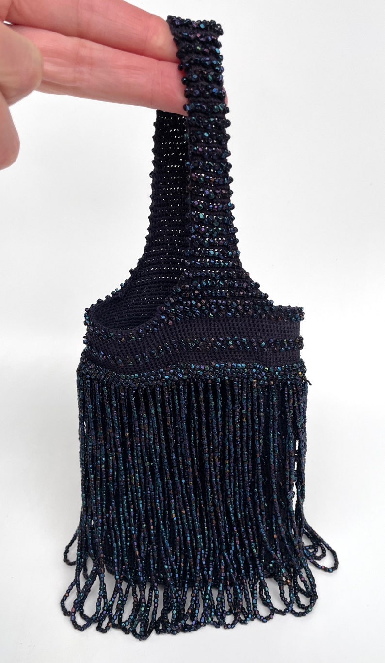Vintage Purse Beaded Bag 1920s Flapper Fringe Unique Vintage - Etsy