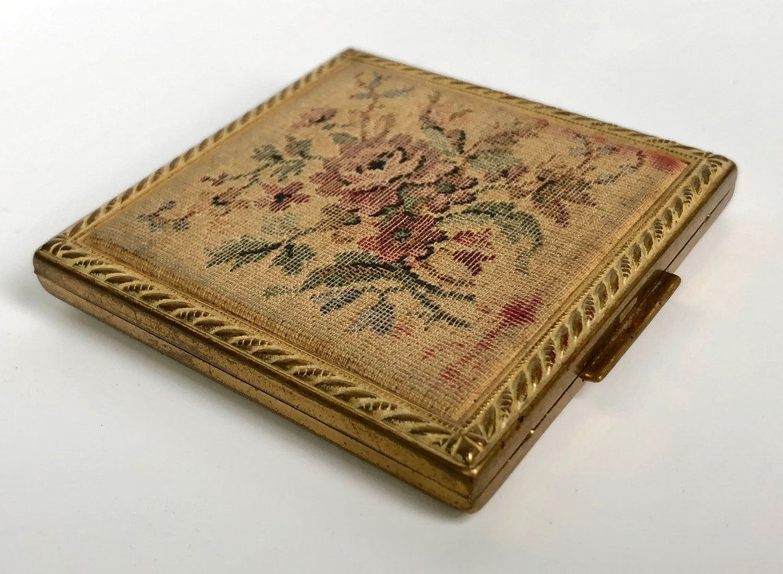 Vintage Petite Point Compact Rex Fifth Avenue Unique Vintage - Etsy