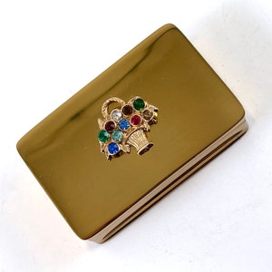 Vintage Pill Box Rhinestone Flower Basket - Etsy