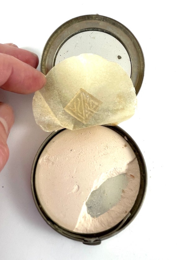 Vintage Compact Rio Morpho Butterfly Wings - Gem