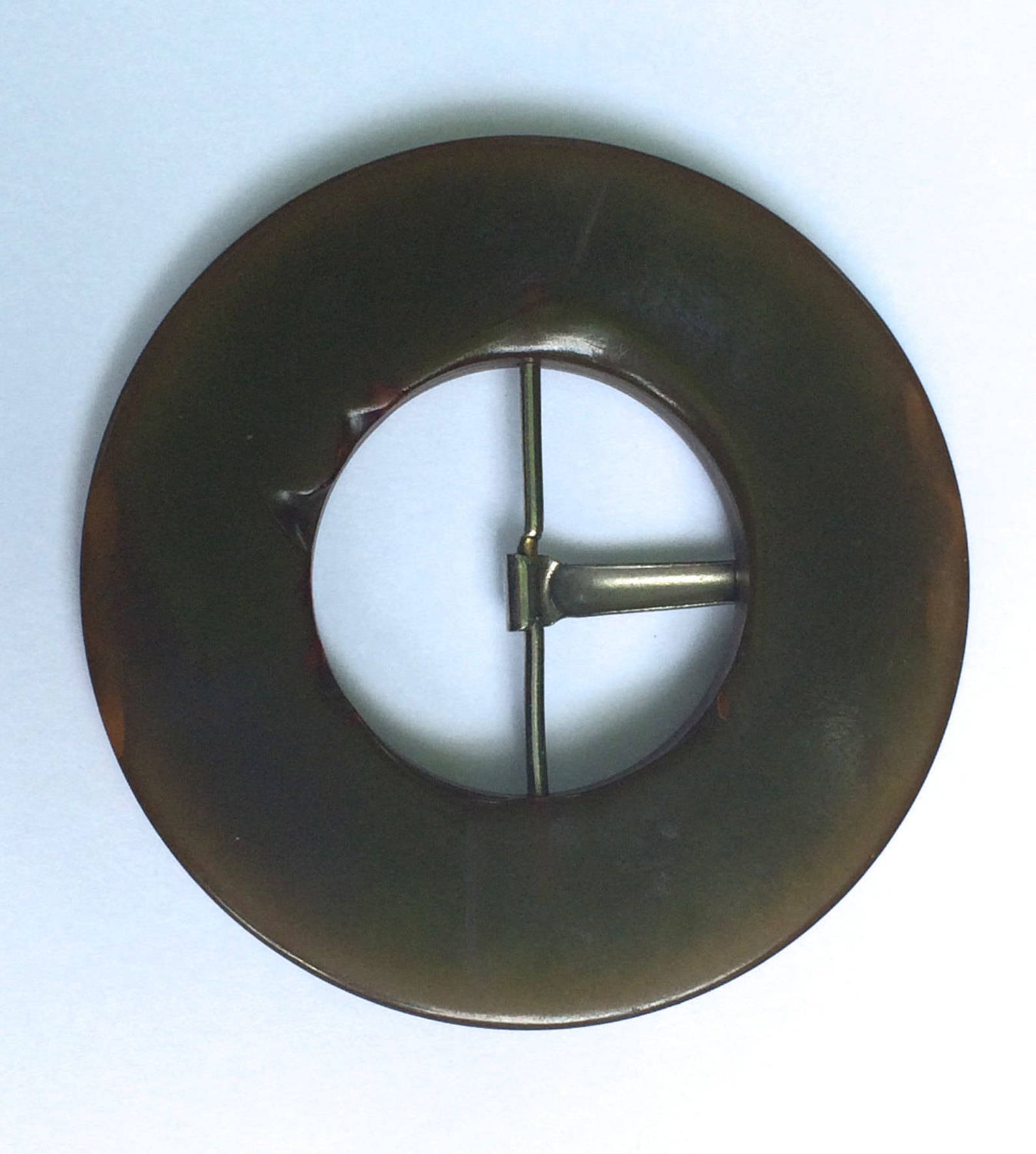 Carved Bakelite Buckle Green Unique Vintage Gift - Etsy