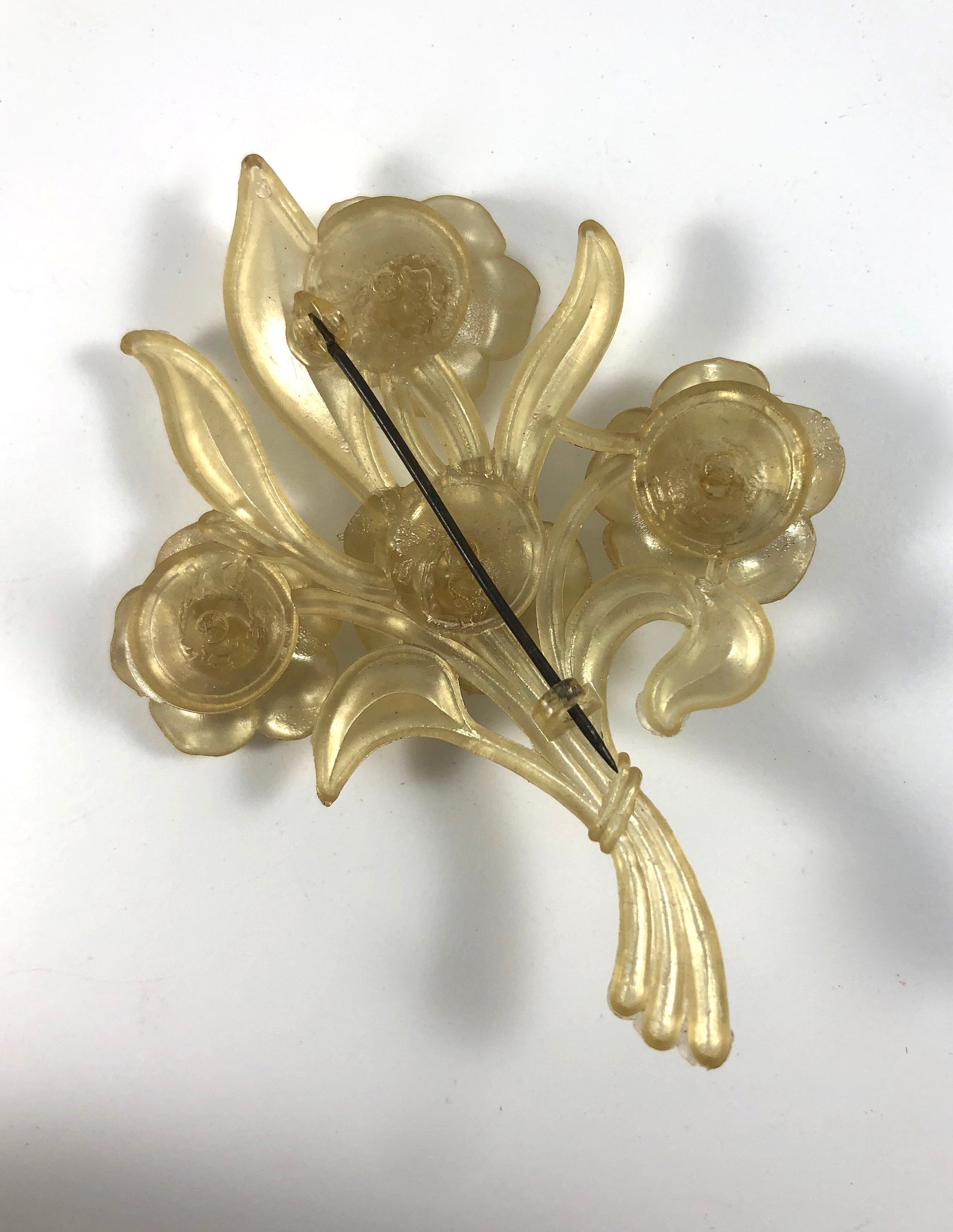 Vintage Brooch Celluloid Flower Bouquet Unique Vintage Gift - Etsy