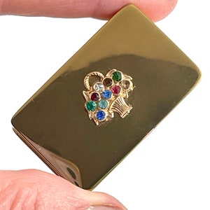 Vintage Pill Box Rhinestone Flower Basket - Etsy