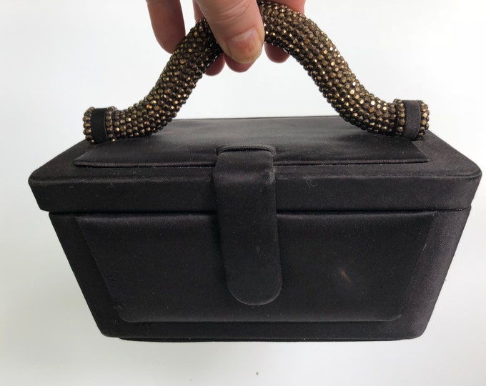 Vintage Purse Judith Leiber Purse Silk Rhinestone Evening Bag Unique ...