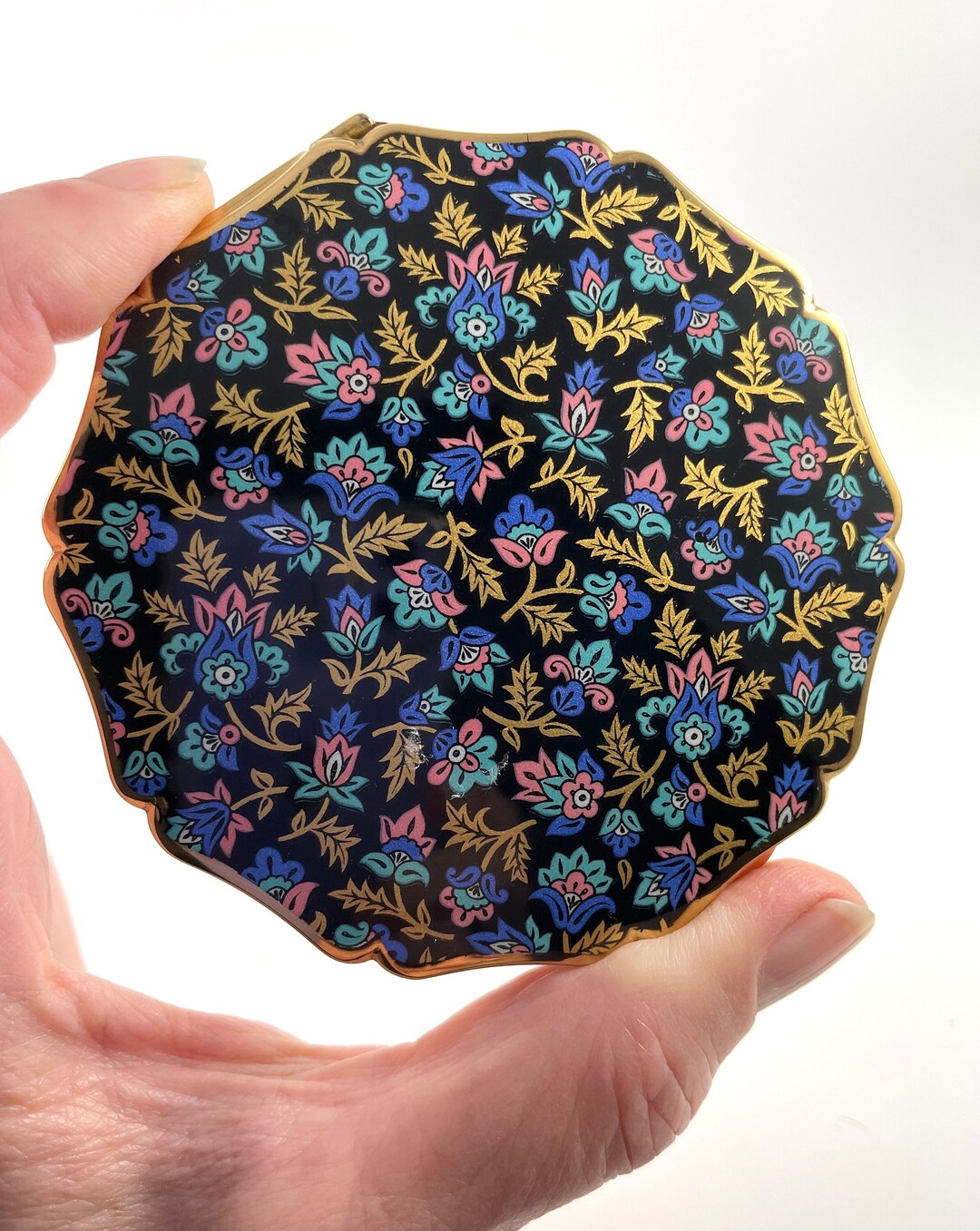 Vintage Compact Stratton Floral Unique Vintage Gift - Etsy