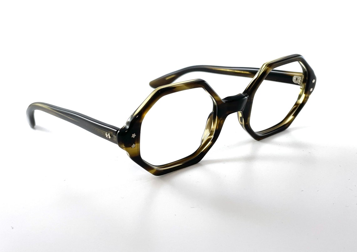 Vintage Eye Glasses Frame Octagon Childs - Etsy