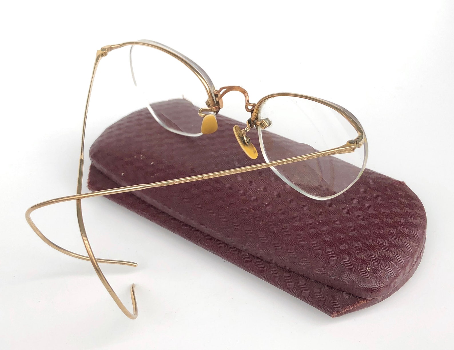 Vintage Eye Glasses 12K Gold Filled Frame Ladies Glasses - Etsy