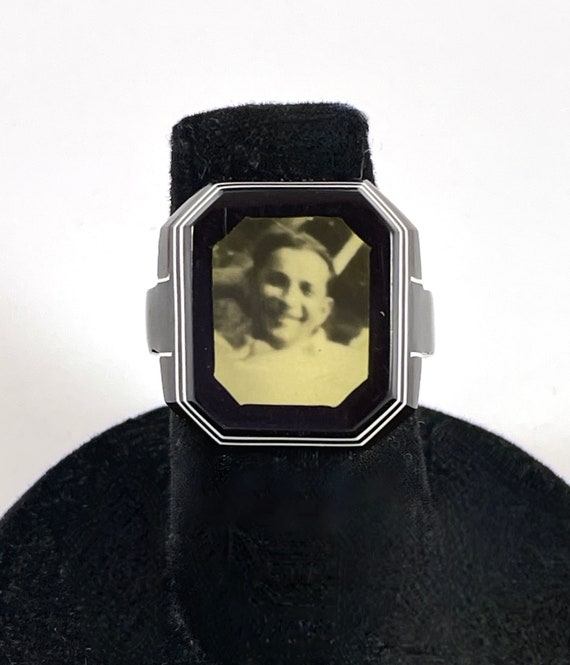 Vintage ring celluloid prison - Gem