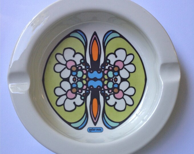 Peter Max Ash Tray by Iroquois China 1960s Psychedelic and MOD - Etsy