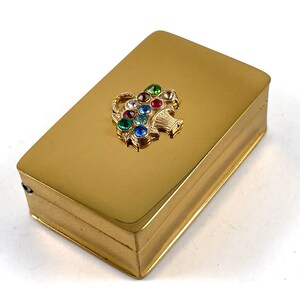 Vintage Pill Box Rhinestone Flower Basket - Etsy