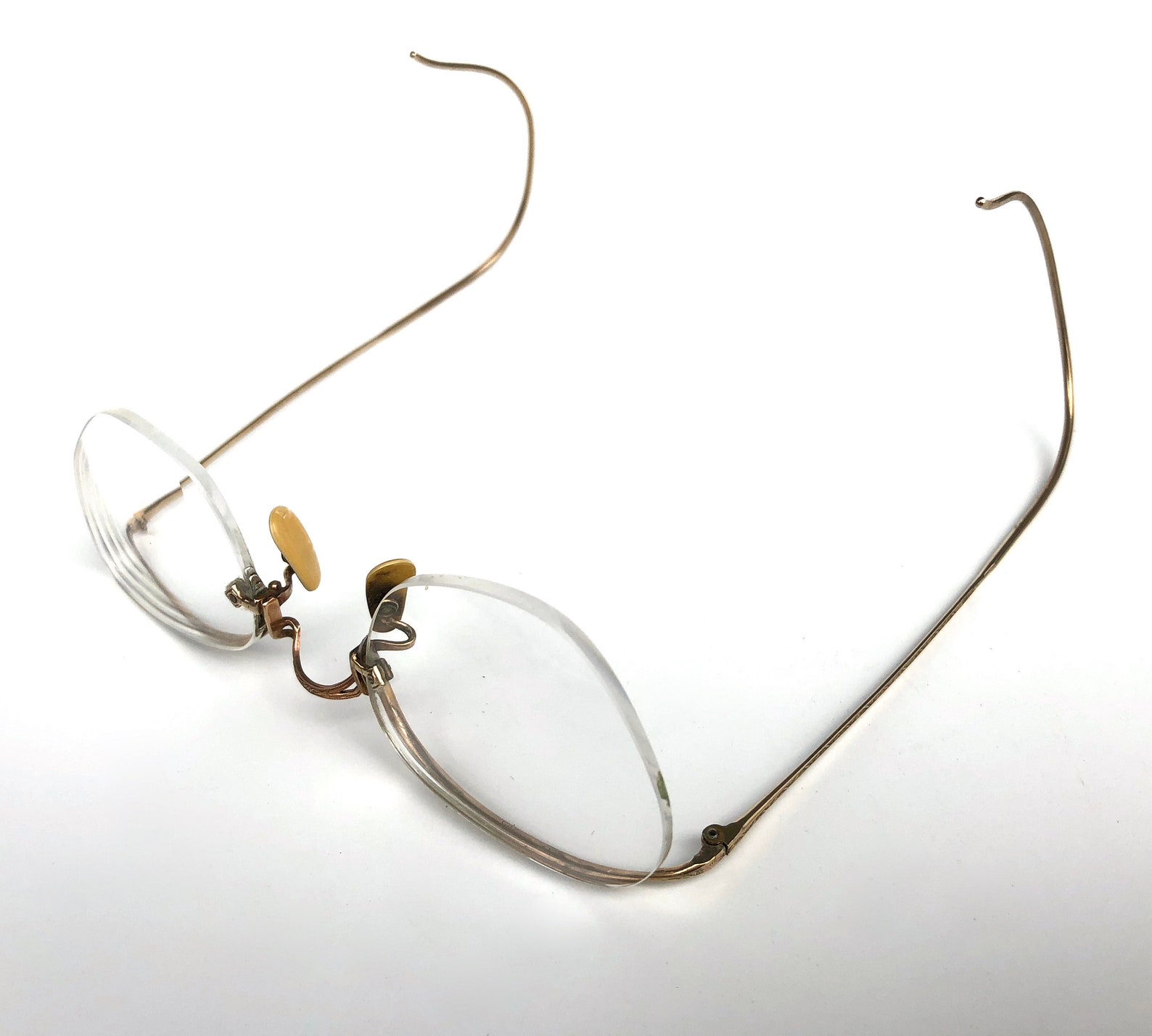 Vintage Eye Glasses 12K Gold Filled Frame Ladies Glasses - Etsy