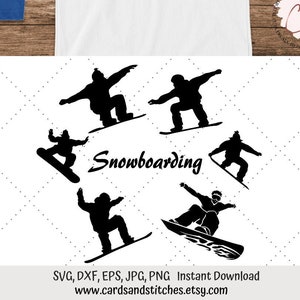 Snowboarder SVG Snowboarding SVG Sports SVG Digital Cut - Etsy