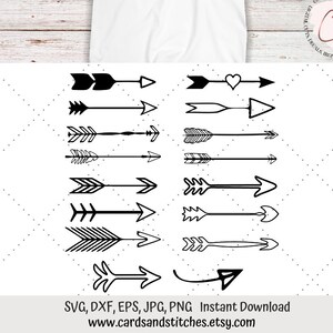 Pfeile SVG dekorative Pfeile SVG digitale schneiden Datei | Etsy