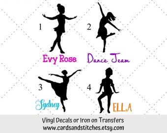 Dance Vinyl Decal | Etsy