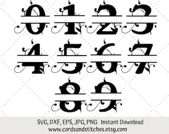 Fancy numbers | Etsy