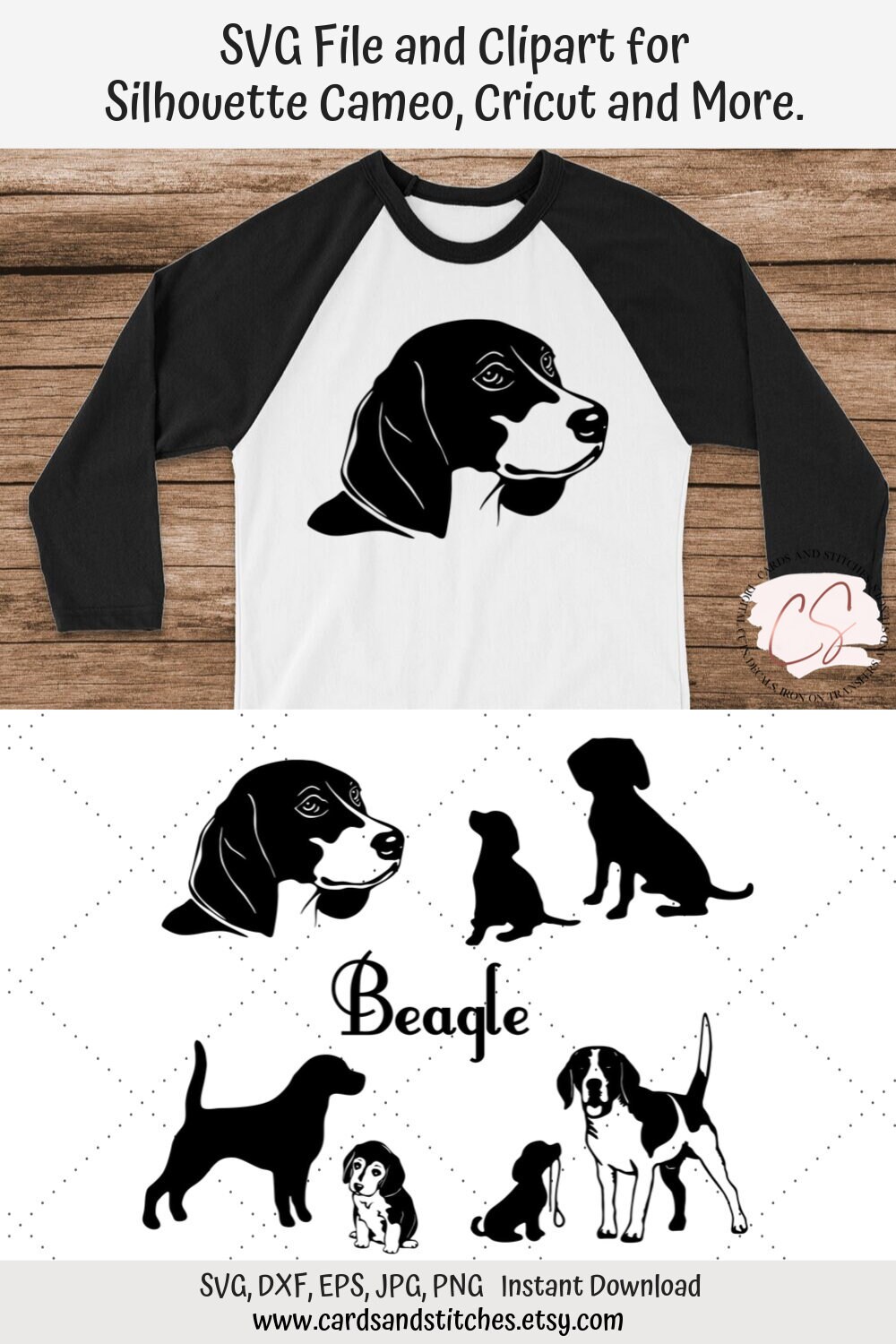 Dog Silhouette png eps dxf Vector Files Instant Digital Download for ...