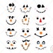 Scarecrow Faces SVG & Clipart Bundle, Perfect for Halloween Decals ...