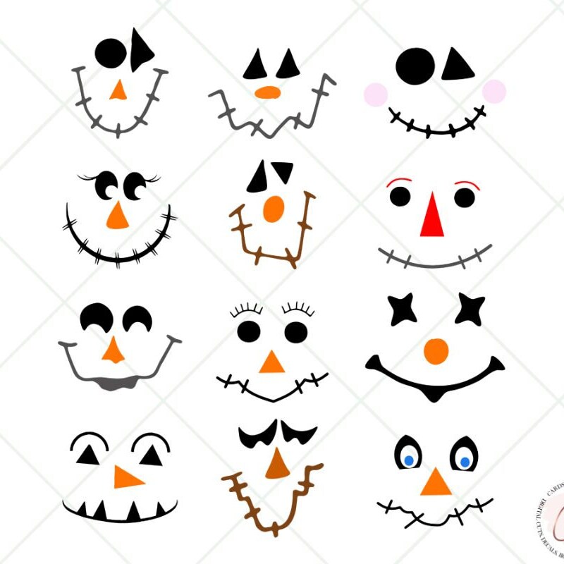 Scarecrow Face Svg - Etsy