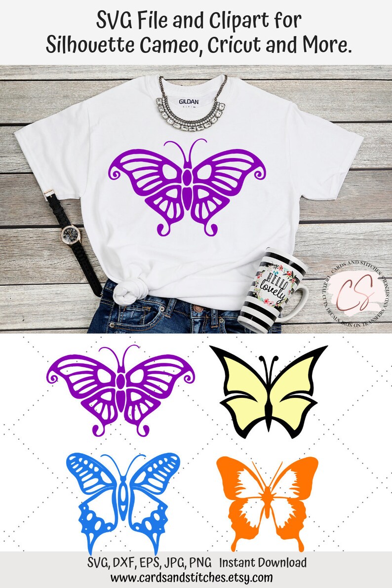 Butterflies SVG Fancy Butterflies SVG Digital Cutting File | Etsy