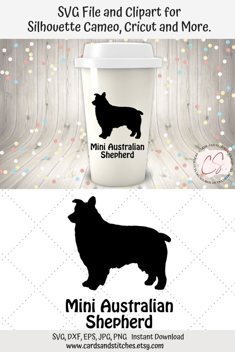 Mini Aussie Shepherd SVG and Clipart Great for Sublimation - Etsy